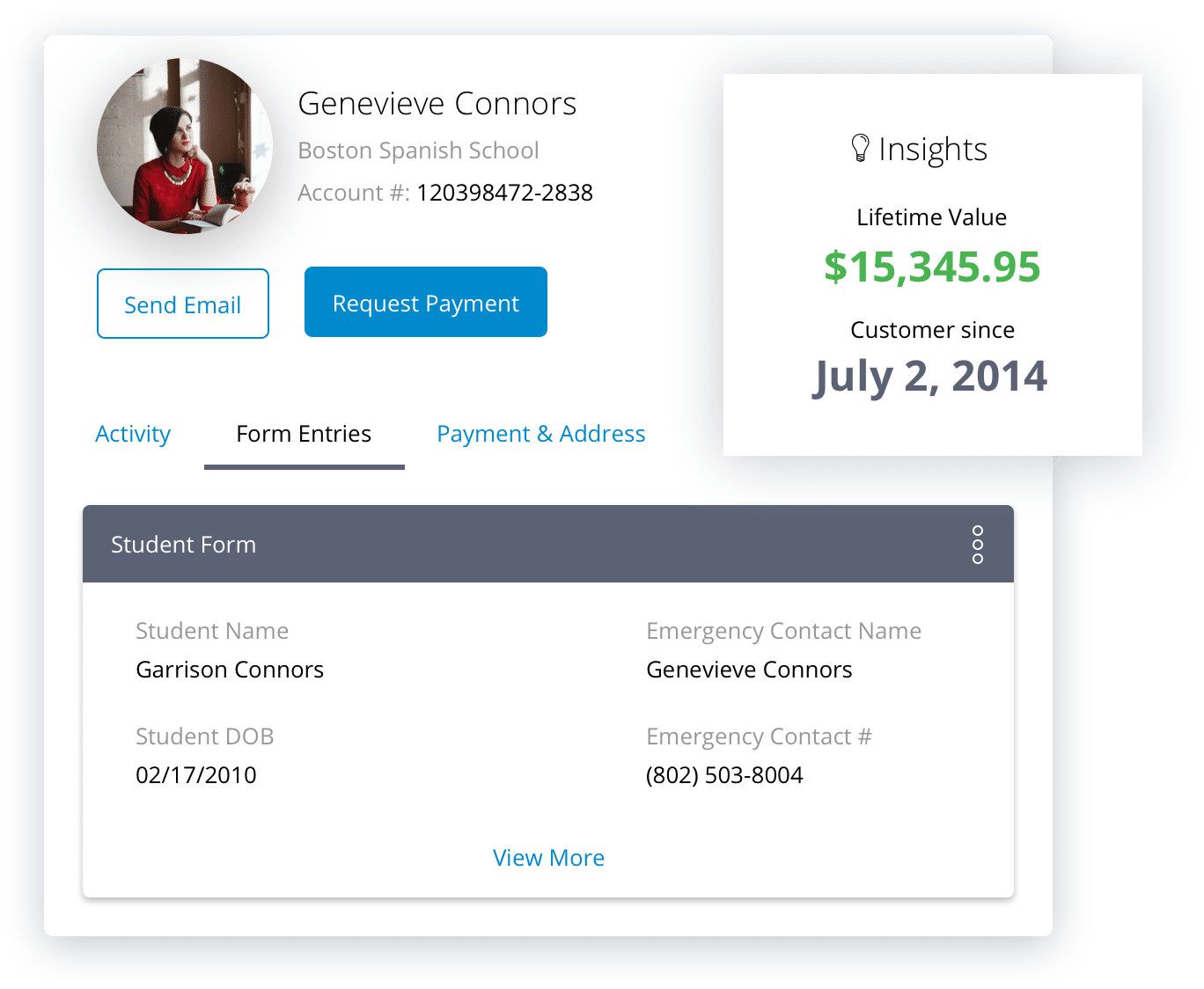 Online Customer Database & Payment Software for Small Business
