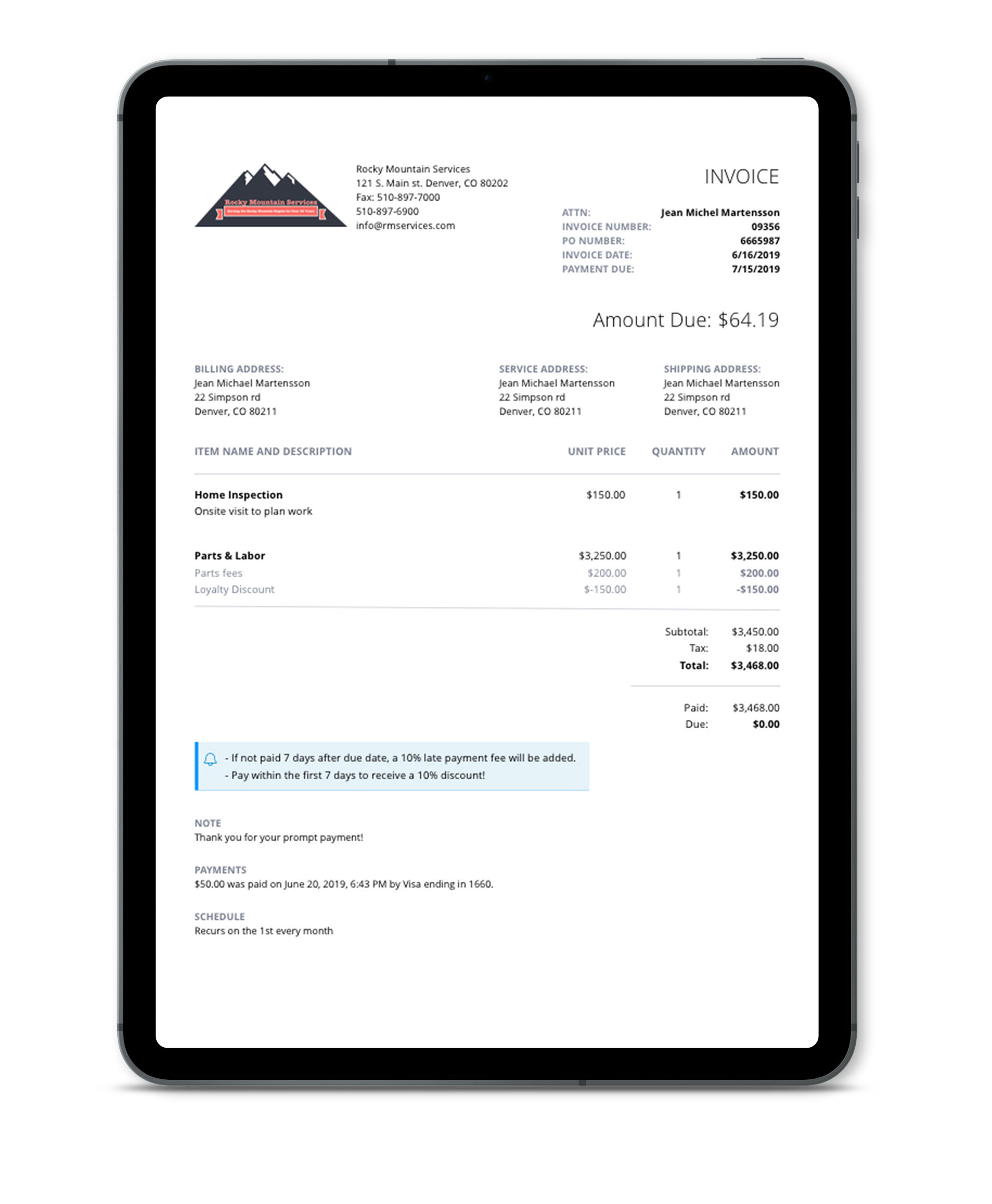 Online Invoicing Payments & Billing Software